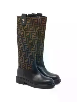 Fendi Filo Knee-high Boots - Black