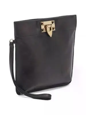 Valentino Garavani Rockstud Leather Mini Clutch Bag