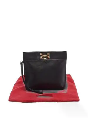 Valentino Garavani Rockstud Leather Mini Clutch Bag