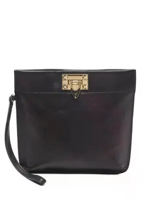 Valentino Garavani Rockstud Leather Mini Clutch Bag