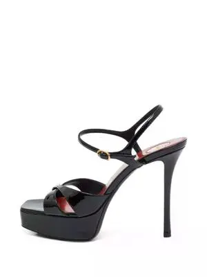 Saint Laurent Debbie 85 Platform Sandals - Black
