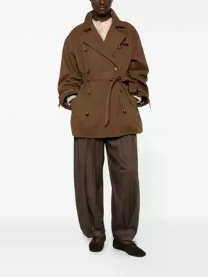 DÔEN Wolfe Double-breasted Trench Coat - Brown