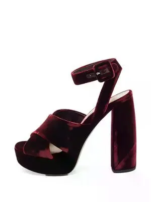 Miu Miu Criss-cross Platform Sandals