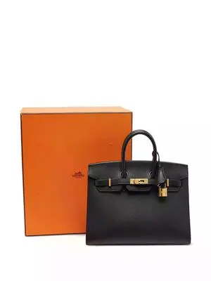 Hermès 2022 25 Birkin Sellier Tote Bag - Black