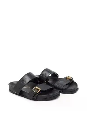 LOUIS VUITTON Sunset Monogram Flat Sandals