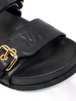 LOUIS VUITTON Sunset Monogram Flat Sandals