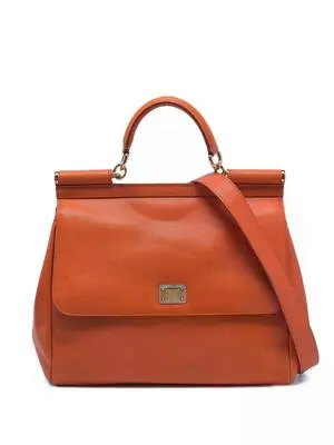 Dolce & Gabbana Large Miss Sicily Tote Bag - Orange