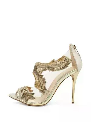 Oscar De La Renta Ambria Crystal-beaded Sandals