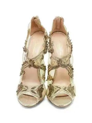 Oscar De La Renta Ambria Crystal-beaded Sandals