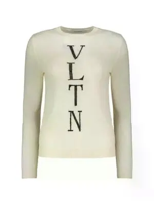 Valentino Garavani Wool Crew-neck Sweater - Neutrals