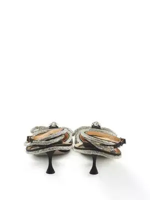 Mach & Mach Double Bow Crystal-embellished Pumps