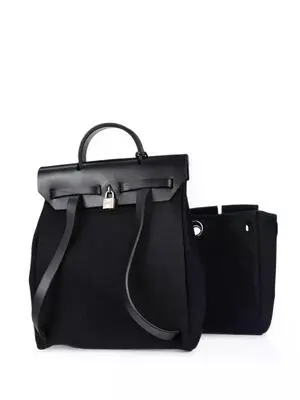 Hermès 1999 Herbag A Dos 2 In 1 Backpack - Black