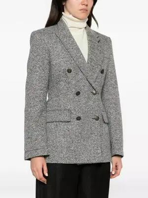 Emporio Armani Double-breasted Tweed Jacket