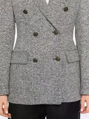 Emporio Armani Double-breasted Tweed Jacket