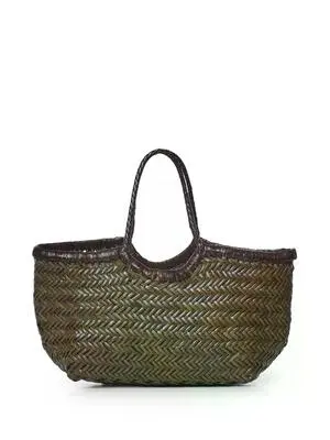 Dragon Diffusion Nantucket Small Bi-colour Khaki / Dark Brown Bag
