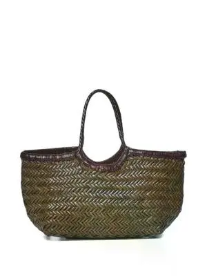 Dragon Diffusion Nantucket Small Bi-colour Khaki / Dark Brown Bag