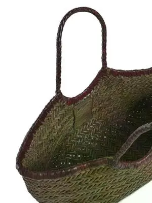 Dragon Diffusion Nantucket Small Bi-colour Khaki / Dark Brown Bag