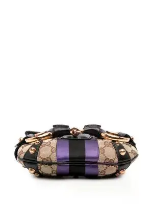 Gucci 2000-2015 Mini Gg Canvas Horsebit Web Chain Shoulder Bag