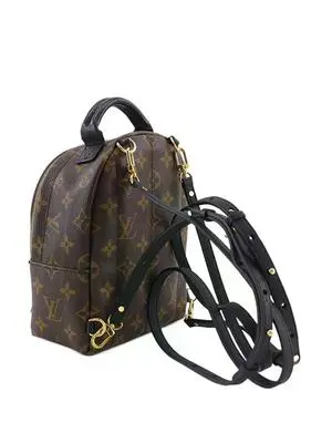 LOUIS VUITTON 2019 Monogram Mini Palm Springs Backpack - Brown