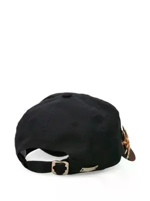 ANOTHER CHANCE Crystal-embellished Logo-embroidered Baseball Cap - Black