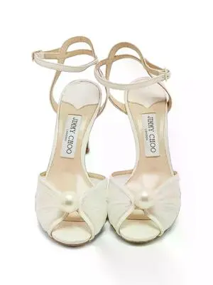 JIMMY CHOO Sacora Lace Ankle-strap Sandals