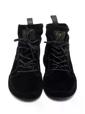 GIUSEPPE ZANOTTI Gruber Velvet High-top Sneakers