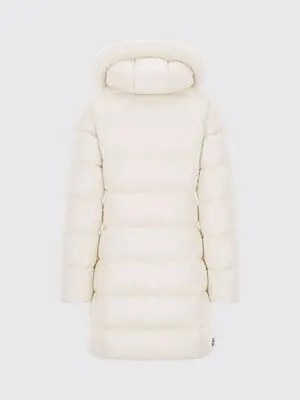 COLMAR Quilted Knee-length Down Jacket With Shearling Hood