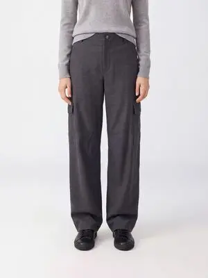 Brunello Cucinelli Wide-leg Virgin Wool Cargo Pants