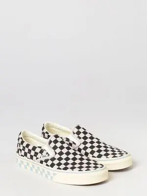 VANS Checkerboard Cotton Canvas Classic Slip-on Sneakers With Round Toe