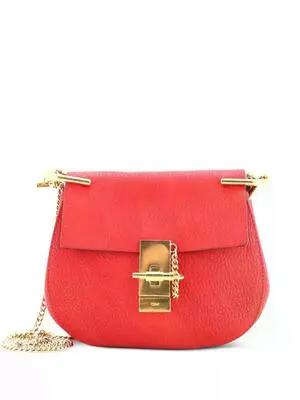 Chloé Drew Leather Mini Crossbody Bag - Red