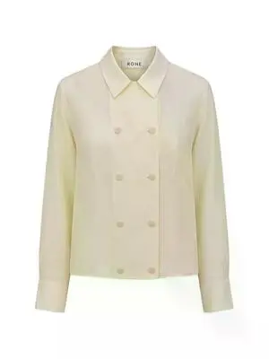 RÓHE Double-breasted Silk Top