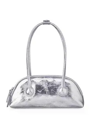 MARGESHERWOOD Mini Crinkled-leather Crescent Tote Bag