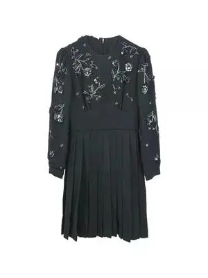 Miu Miu Bead-embellished Pleated Dress