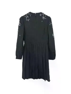Miu Miu Bead-embellished Pleated Dress
