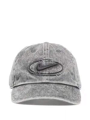 Nike Acid-wash Logo-patch Baseball Cap - Grey