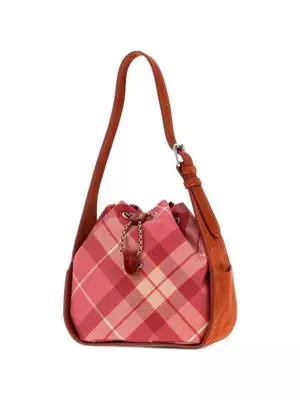 VIVIENNE WESTWOOD Stacey Tartan Bucket Bag