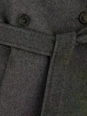 Max Mara Double-breasted Wool Coat Dark