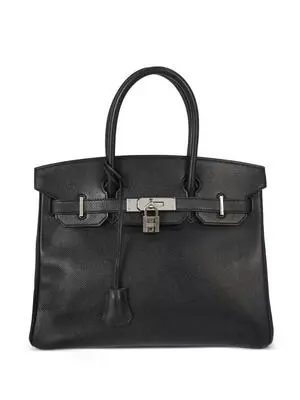 Hermès 2010 30 Birkin Tote Bag - Black