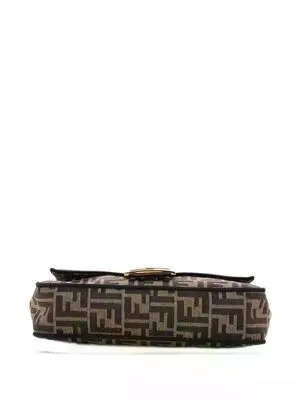 Fendi Baguette Nm Bag Zucca Canvas Medium Shoulder Bag