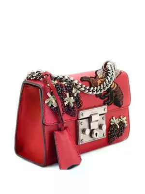 Gucci Padlock Shoulder Bag Embellished Leather Small Crossbody Bag