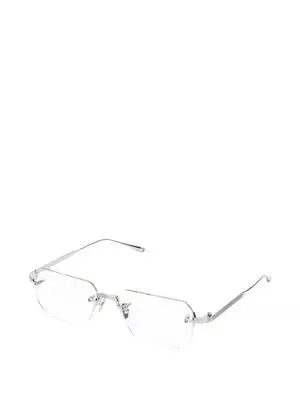 AKONI Geometric-frame Glasses - Silver