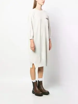 Brunello Cucinelli Round-neck Ribbed-knit Dress