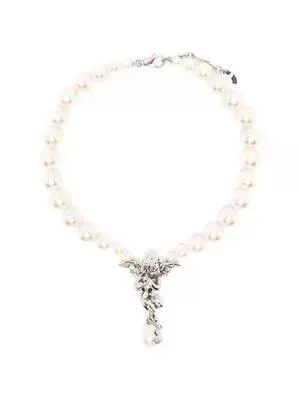 VIVIENNE WESTWOOD Putti Pearl Necklace - Silver