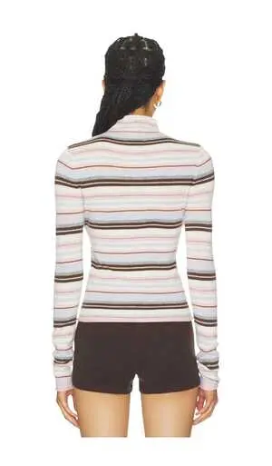GUIZIO Chloe Sweater In Pink Stripe In . Also