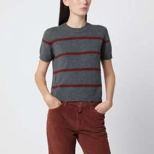 Alexandra Golovanoff Mini Andre Stripes 21 Cashmere T-shirt