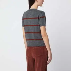 Alexandra Golovanoff Mini Andre Stripes 21 Cashmere T-shirt