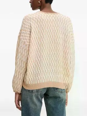 BENETTON Patterned V-neck Sweater