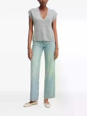 BENETTON V-neck Sleeveless Knitwear