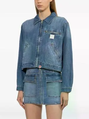 AAPE BY *A BATHING APE Logo-patched Denim Jacket