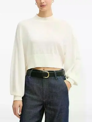 BENETTON Mock-neck Cropped Sweater